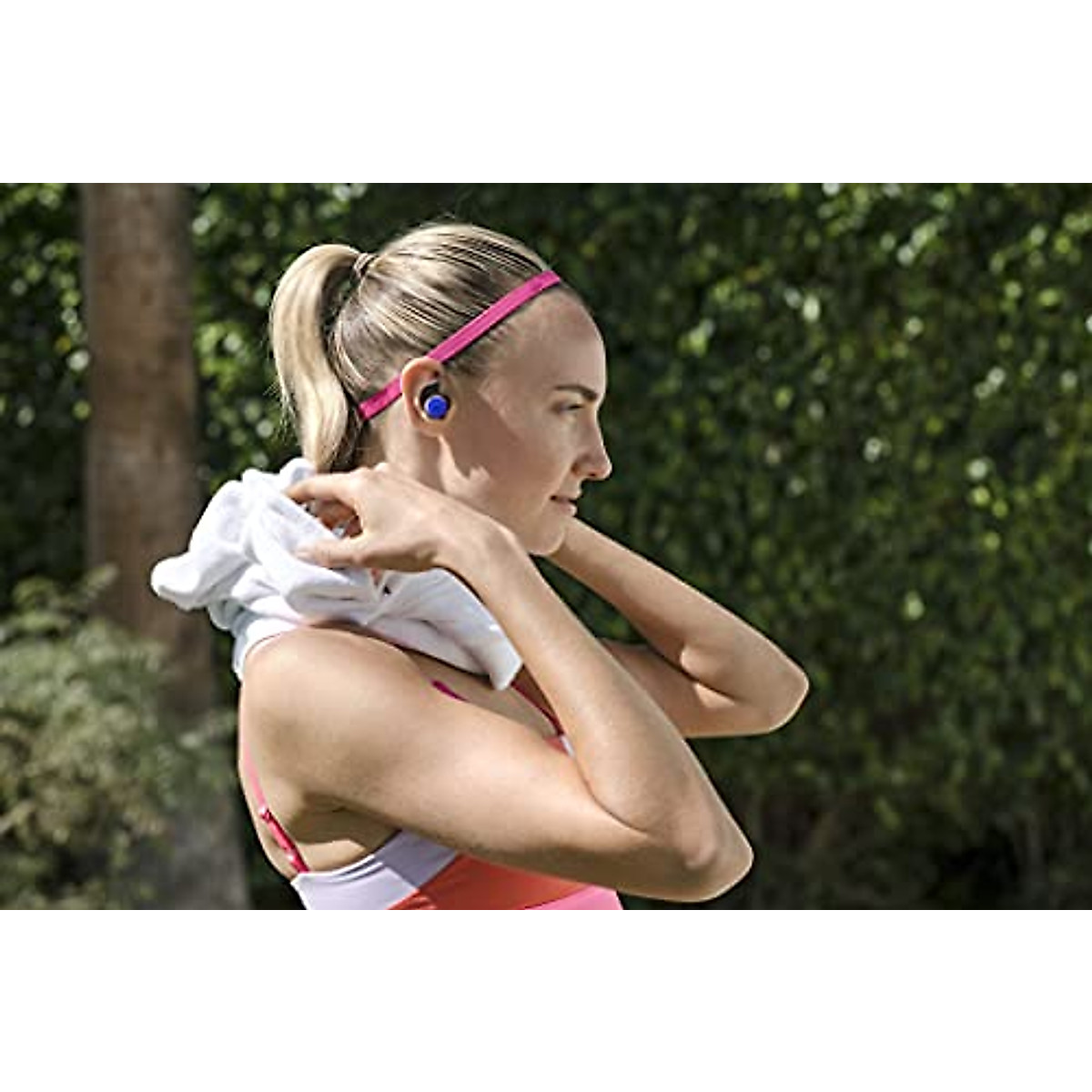 JBL REFLECT FLOW - True Wireless Earbuds, bluetooth sport headphones with microphone, Waterproof, up to 30 hours battery, charging case and quick charge (Blue)