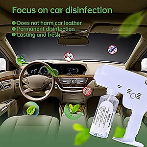 EMENG Steam Gun Spray Nano Atomizer Multifunctional Atomizing Sprays Portable Electric ULV Nano Steam Gun, for Garden Home Hotel Indoor Outdoor, 260ML