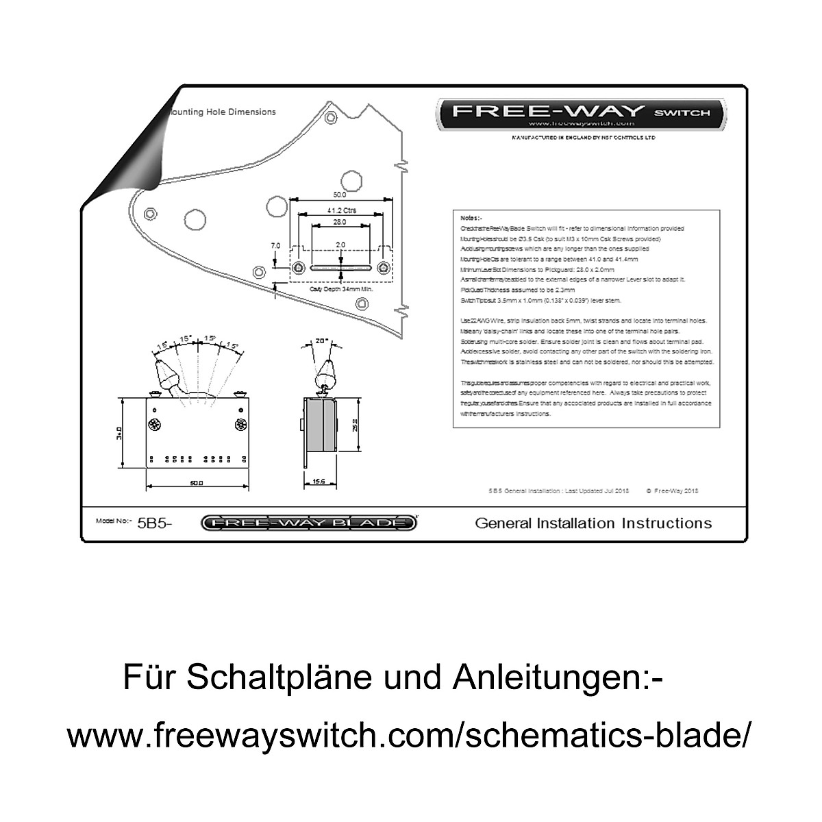 Free-Way Switch Free-Way Blade Switch (5B5-01-BWT)