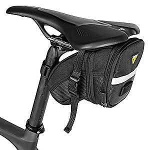 Aero Wedge Pack, w/ strap mount, Small, Black