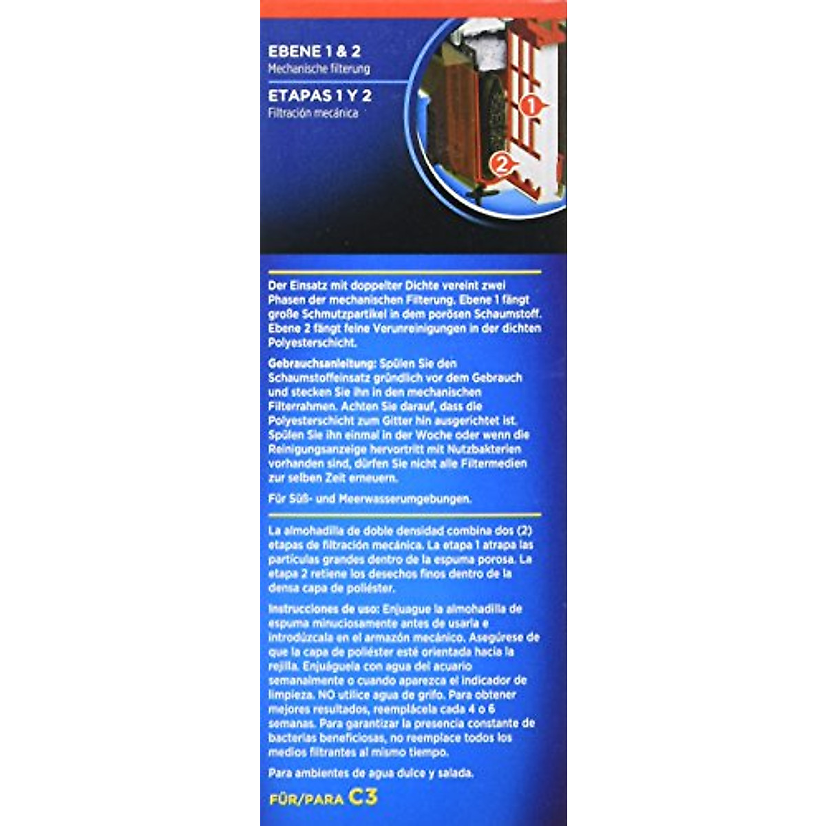 Fluval C3 Poly Foam Pad - 3-Pack