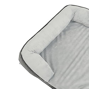 Pets Bed, Calming Anti Anxiety Crate Bed for Pets, Bed Machine Washable Breathable Soft Padding (30" L x 6" W x 20" H)