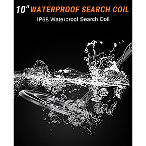 SUNPOW Metal Detector for Adults Professional Waterproof-Adjustable High Accuracy Beach Metal Detector with Ground Balance,All Metal & DISC & Notch & Pinpoint 4 Modes, 10" IP68 Coil, Advanced DSP Chip