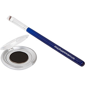 michael marcus Cake Eyeliner & Brush - 2 Piece Water Activated Dry Pressed Eyeliner & Professional Brush - Long-Lasting, Vibrant Color, Smudge Resistant - Cruelty Free Paraben Free (Kohl)