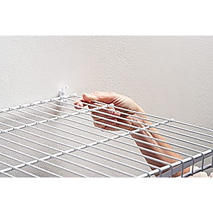 Rubbermaid Linen Closet Shelf Kit, 3-Feet, White, Wire Shelving System for Laundry Rooms, Linen Closets or Basements (Pack of 2)