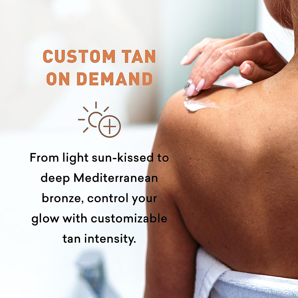 Sunless Tanning Lotion | Anti-Aging Self-Tanner | Body Tanning | Sun Kiss Glow Bronze Finish | Bronzer Lotion For All Skin Types | Just Nutritive | 8 Oz