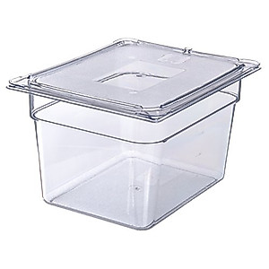 Carlisle FoodService Products 10236U07 StorPlus Half Size Polycarbonate Universal Flat Surface Food Pan Lid, Clear