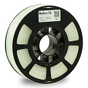 KODAK 3D printer filament NYLON 12 NATURAL color, +/- 0.03 mm, 750g (1.6lbs) Spool, 2.85 mm. Lowest moisture premium filament in Vacuum Sealed Aluminum Ziploc bag. Fit Most FDM Printers