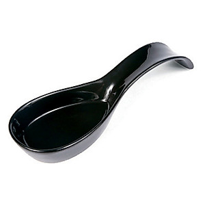 OmniWare Simsbury Black Stoneware Spoon Rest