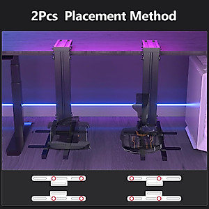 RACGTING Hotas Mount for Logitech X56,X52,X52 Pro, Throttle and Hotas Systems for Thrustmaster T Flight HOTAS,Thrustmaster T.16000M, Thrustmaster TCA,Hotas Desk Mount for The Flight Sim Game Joystick