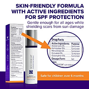 Biocorneum Advanced Scar Treatment with Silishield® & SPF 30 10g – Made in the USA, Fast-Drying, Silicone Scar Gel - Surgeon Recommended for New & Old Scars - Suitable for Children Over 6 Months