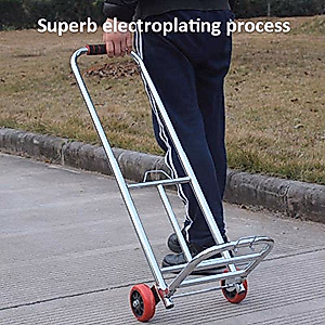 Stainless Steel Folding Trolly Bags for Shopping with Anti Puncture Bearing Wheel and 60 kg Capacity,Silver Shopping Trolley Wheels for Supermarket Shopping(Style #5)(Style #1)