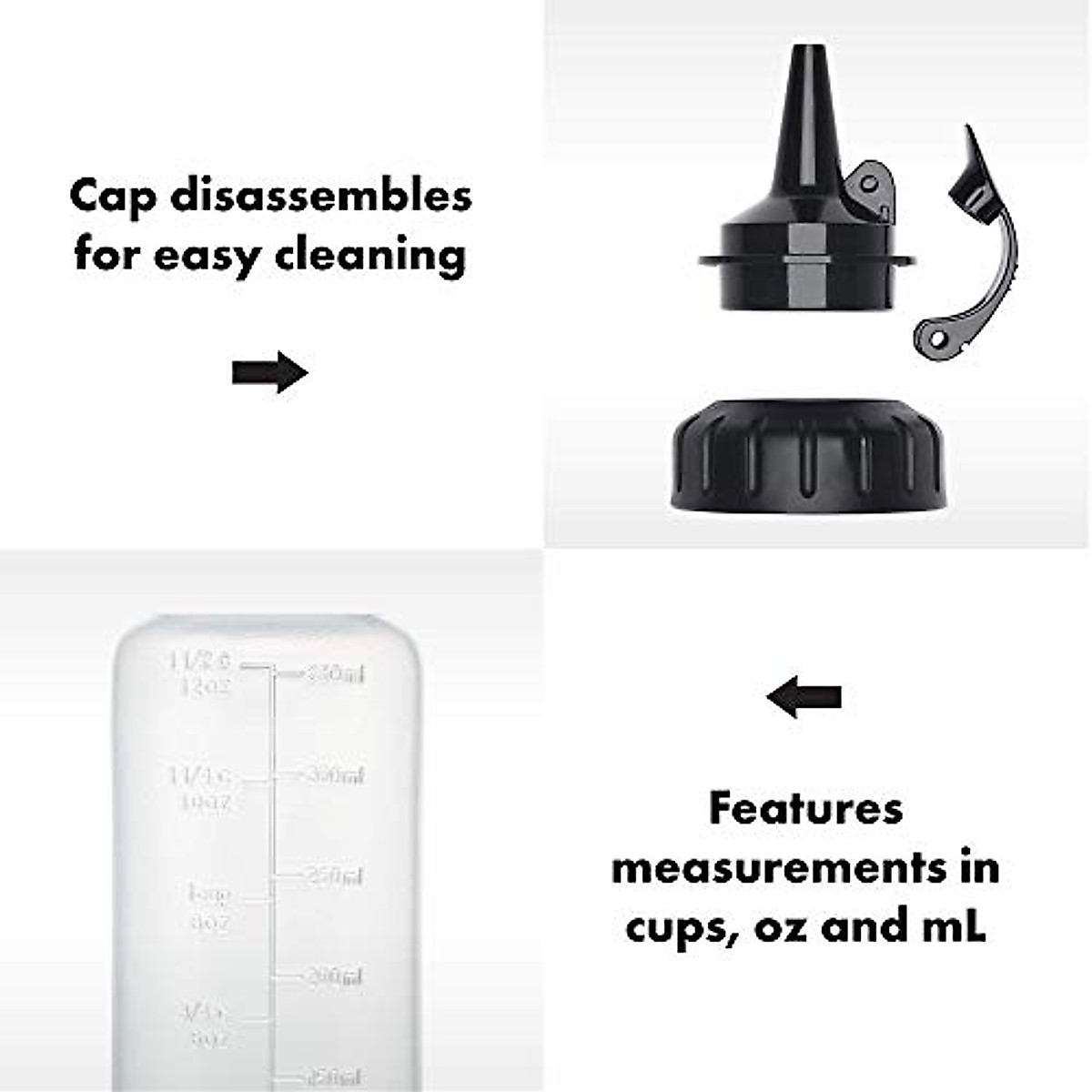 OXO Chef's Condiment Squeeze Bottles (Pack of 3) - Medium 12 oz