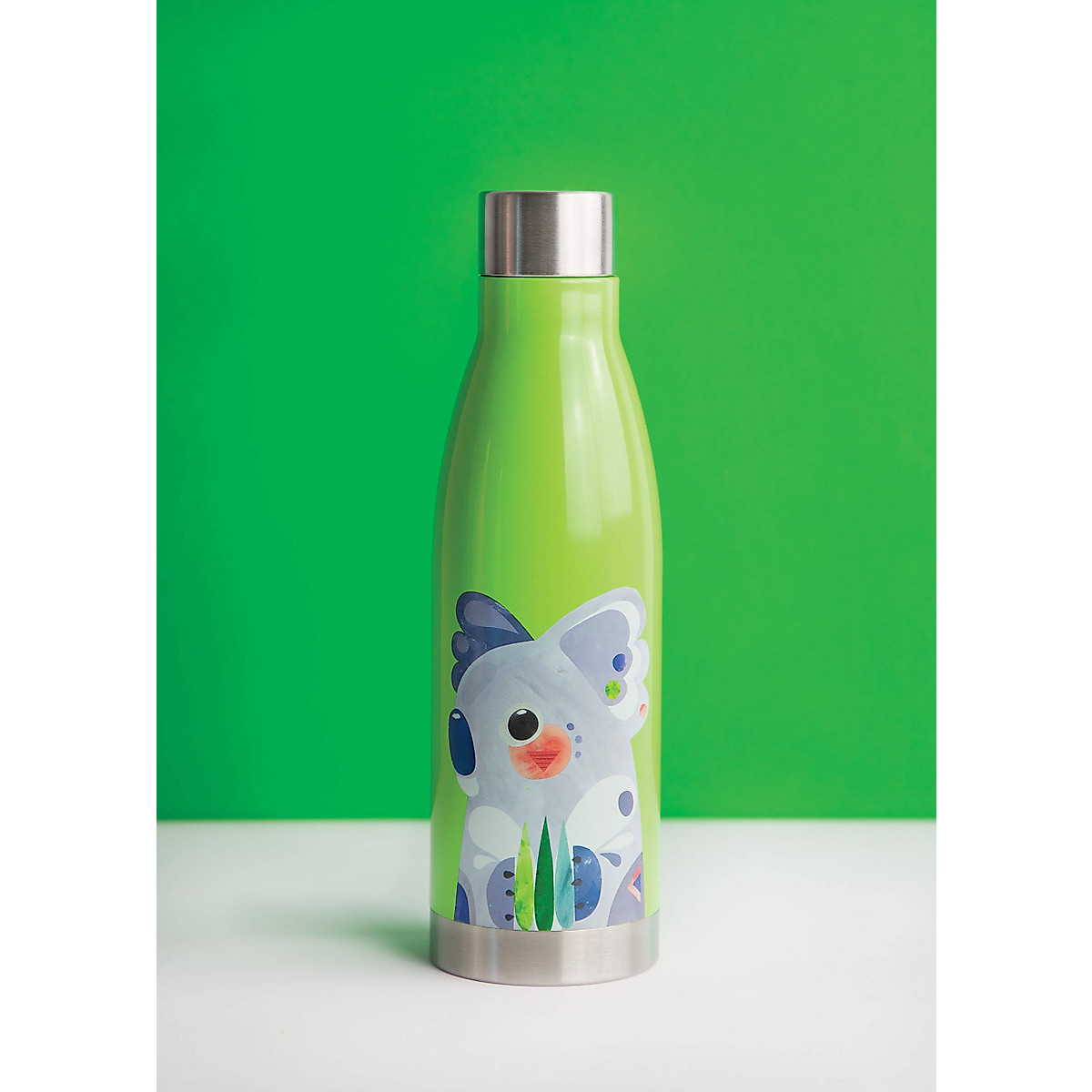 Maxwell & Williams Pete Cromer Insulated Water Bottle, Koala Design, BPA Free Stainless Steel, 500 ml