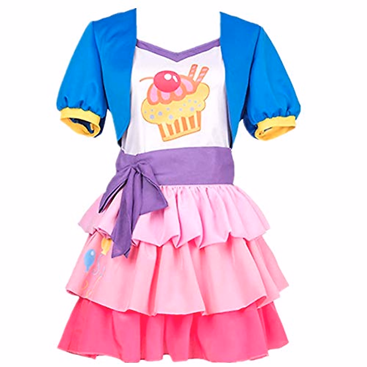 My Girls Women Little Pony Pinkie Pie Human Cosplay Costume Female Pink Halloween Carnival Costumes (Female S)