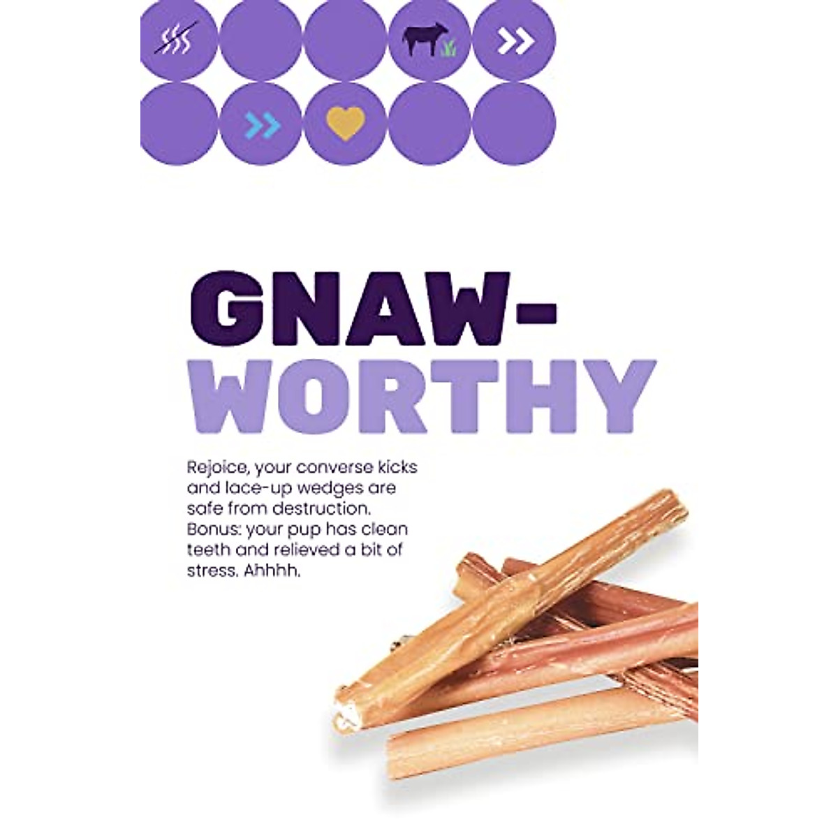 I and love and you Free Ranger No Stink! Natural Grain Free Bully Stix - Low Odor, 100% Beef Pizzle, 6-Inch, Pack of 5