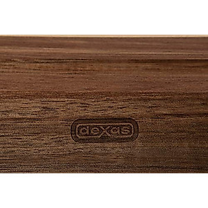 Dexas Angled Acacia Wood Cutting Board with Well, 15 x 20 inches