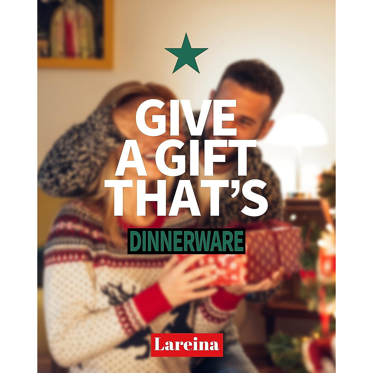 Lareina Large Ceramic Casserole Dish with Lid, 4.0 Quart Covered Rectangular Stoneware Baking Dishes for Oven, Deep 9x13 Inch Lasagna Pans for Baking and Serving, Perfect for Christmas Gifts, Bule