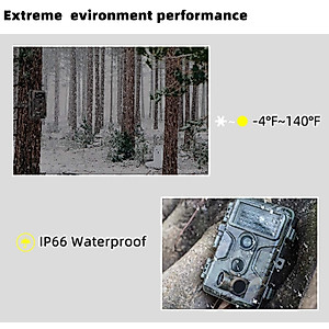 Professional Game & Deer Trail Camera with 100ft Night Vision 24MP Photo 1296P H.264 MP4 Video 0.1S Trigger Motion Activated Waterproof for Outdoor Wildlife Hunting & Home Farmlalnd Surveillance