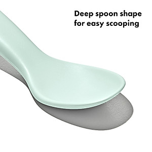 OXO Tot Plastic Fork and Spoon Set - Opal and Dusk