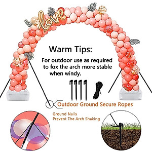 Balloon Arch Stand,Balloon Arch Kit 10 Ft Adjustable,Balloon Arch Frame with Base,for Baby Shower,Gender Reveal,Wedding,Birthday,Christmas Party Supplies Decorations.