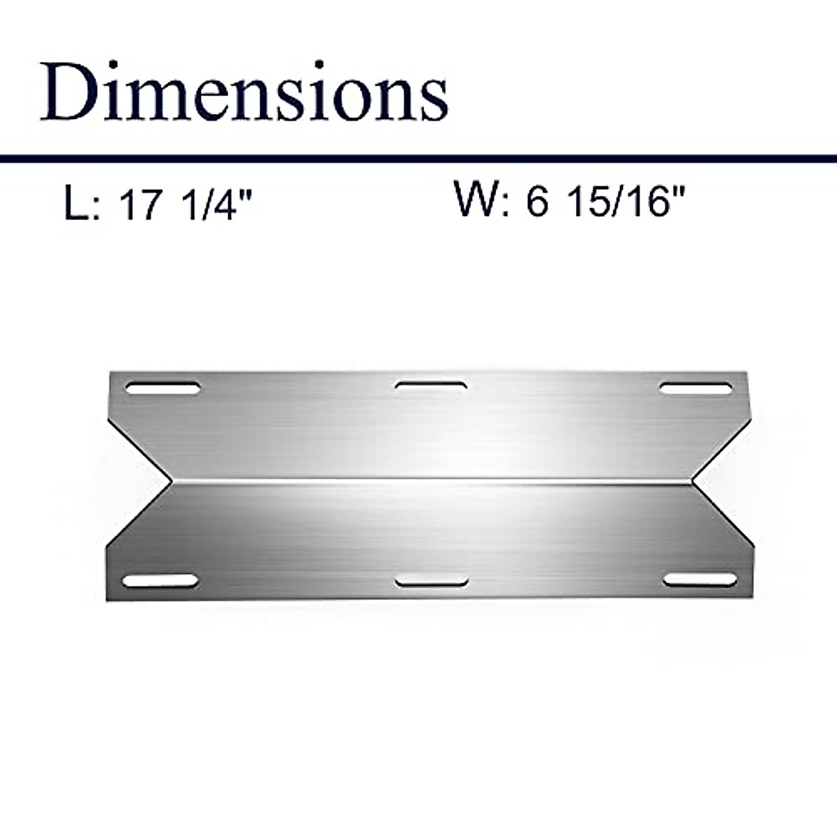 Boloda SPA231 Flavorizer Bar,Stainless Steel Heat Plate Replacement for Charmglow 720-0036，Kirkland 720-0025 Nexgrill 720-0016 Chateau 720-0058 Classic 720-0083-04R,Heat Shield,Burner Cover, Heat Tent