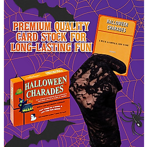 Anton Publications Halloween Charades The Ultimate Halloween Party Game for Adults, Friends, and Family - Spooky Fun with Halloween Movie Characters and TV Shows References