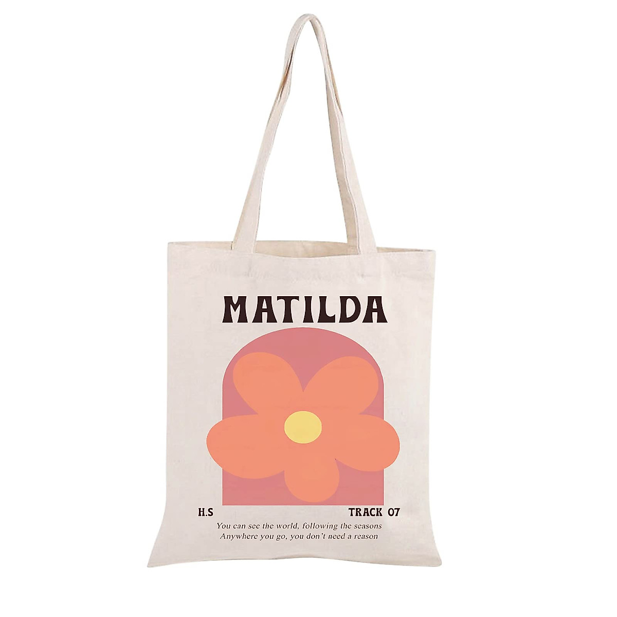BLUPARK Singer Inspired Canvas Tote Bag - Song Idea Gift Merch Music Lover Album Inspired (Matilda TO)