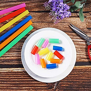 100 Pcs Jumbo Smoothie Straws,Colorful Disposable Wide-mouthed Large Straw.