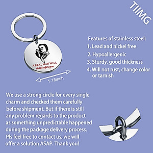 TIIMG Halloween Scary Horror Gift Slasher Keychain Horror Movie Fans Gift Gifts for Women (chase after you)