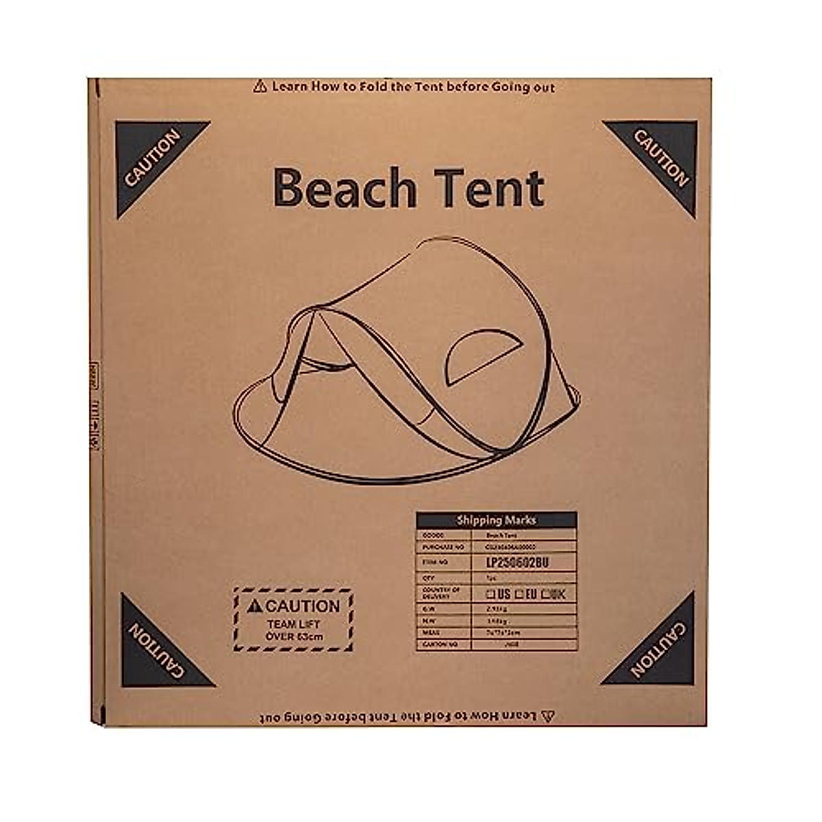 WolfWise UPF 50+ Easy Pop Up 3-4 Person Beach Tent Sport Umbrella Instant Sun Shelter Tent Sun Shade Canopy