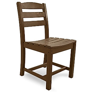 POLYWOOD TD100TE La Casa Café Dining Side Chair, Teak