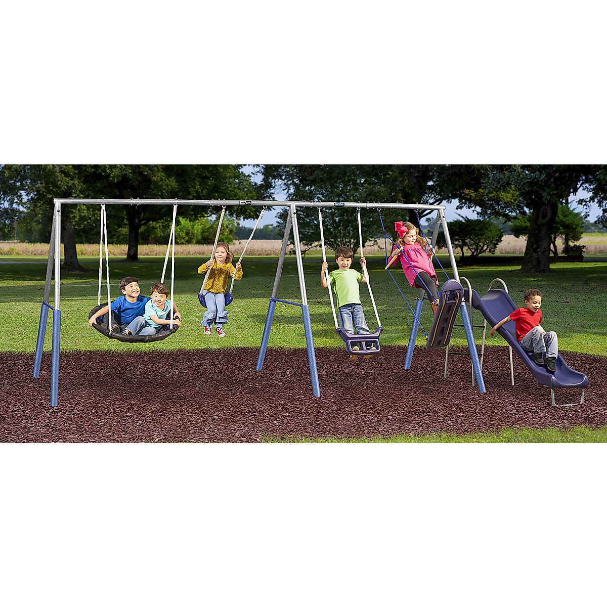 XDP Recreation Surf N Swing'in Swing Set, Gray