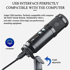Wireless Microphones USB Condenser Microphone Professional Vocals Streams Recording Studio Microphone for Video Gaming Mikrofo/Microfon Microphone to Sing.