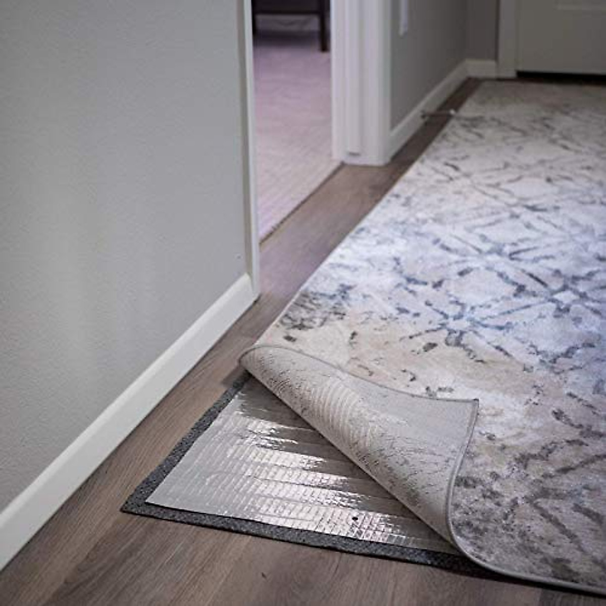 RugHeat Under Rug Heating Mat - Portable Electric Radiant Floor Heater for Area Rugs, Size 63" x 93" (Fits Under a 5.5' x 8' Rug)