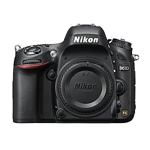 Nikon D610 Digital SLR Camera (Body Only) 24.3MP FX-Format CMOS Sensor DSLR Camera