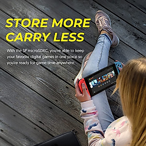 Silicon Power 256GB SDXC Micro SD Card Gaming Memory Card with Adapter Compatible with Nintendo-Switch