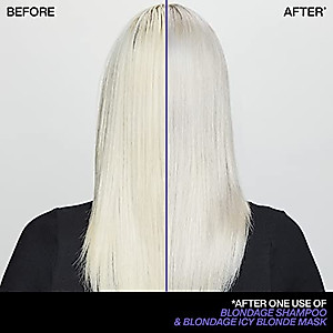 Redken Blondage Icy Color Depositing Mask | Instant Customized Temporary Color | Color Tint Hair Treatment| For Blonde Hair | 8.5 Fl Oz
