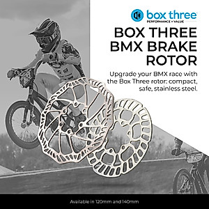 Box Components | Box Three BMX Specific 140mm 6-Bolt Disc Stainless Steel Brake Rotor | Bicycle Parts, Bicycle Brakes, Disc Brake Rotor, Bike Brakes, BMX Bike Parts, BMX Brake Kit