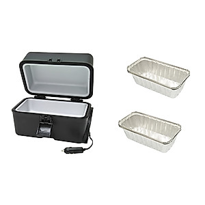 Roadpro Portable 12 Volt Cooking and Warming Oven Bundle with 6 Aluminum Foils