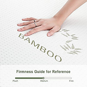 TeQsli Folding Mattress Queen, Gel Memory Foam Portable Tri-Fold Mattress Topper 4 Inch with Washable Bamboo Cover, Non-Slip Bottom, Breathable Mesh Sides for Traveling, Camping, Guest Bed