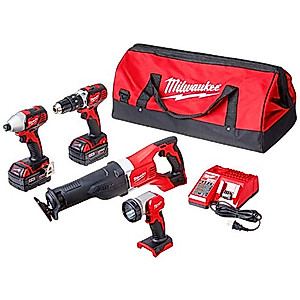 Milwaukee 2696-24 M18 Cordless Compact Combo Tool Kit