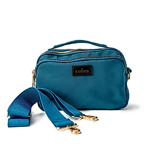 KEDZIE Coast to Coast Crossbody Bag for Women Shoulder Purse Messenger Wallet Lightweight Bag - Teal
