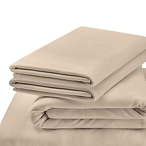TEMPUR-Rayon from Bamboo Sheet Set, Sandstone, King