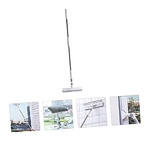 SEWOART 1pc Tile Steam Cleaner Microfiber Mop Hand Steam Cleaner Telescopic Window Cleaner Retractable Cleaner Cleaning Brush Equipment Floor Water Removal Mop 180° Rotary Mop Detachable