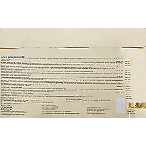 Shahnaz Husain 24 Carat Gold Skin Radiance Timeless Youth Kit with Exfoliating Scrub, Radiance Gel, Moisturizing Cream, and Mask (4 x 10 gm)