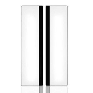 BLUECELL Clear Color Acrylic Computer Monitor Screen Memo Message Board Memo Pad Holder Sticky Notes, Right & Left