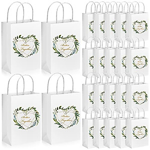 60 Packs Wedding Gift Bags Better Together Party Favor Bags Kraft Paper Bridal Shower Gift Bags with Handles Wedding Gift Wrap Bags for Wedding Bridal Engagements Party, 8.27 x 5.91 x 3.15 Inch