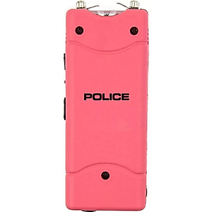 POLICE Stun Gun 801 - Mini Rechargeable with LED Flashlight, Pink