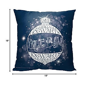 Northwest Harry Potter Pillow, 18" x 18", Yule Ball Ornament